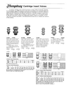 Cartridge Insert Valves - Coast Pneumatics